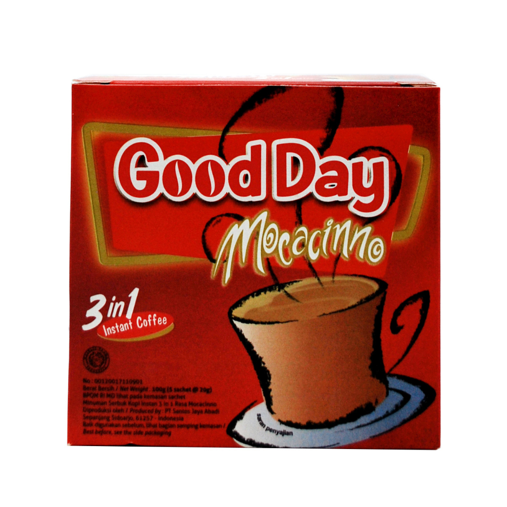 GOOD DAY MOCCACINO INSTANT COFFEE CONTENTS 5 SACHETS 3 IN 1 INSTANT COFFEE | Shopee Philippines