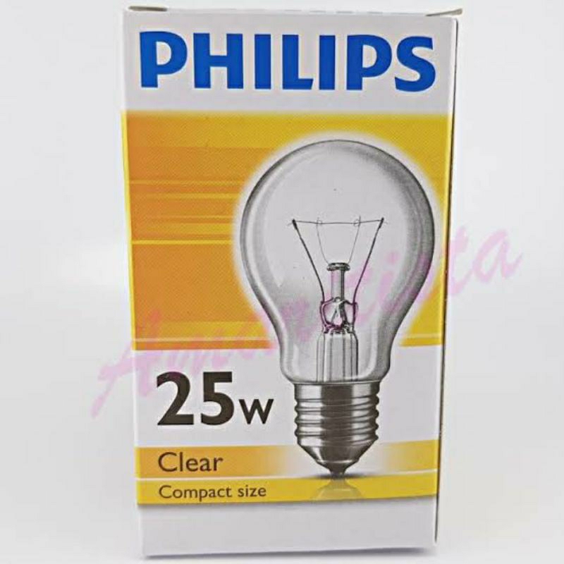Philips incandescent lamp 25 watt/philips yellow stop 25 watt | Shopee ...
