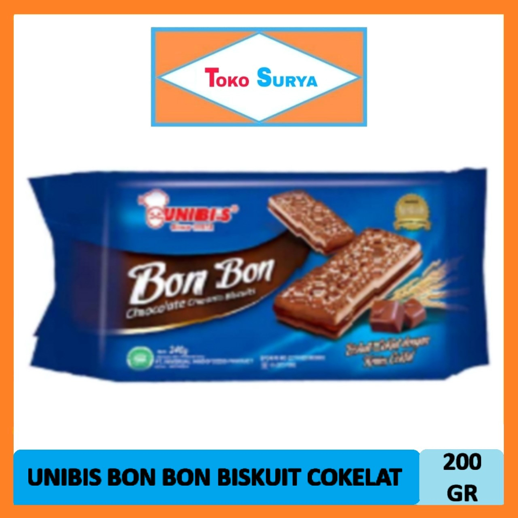 Unibis Bon Bon Chocolate Cream Biscuits 200 Gr (Pcs) | Shopee Philippines