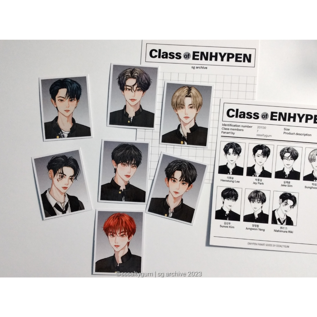 [sssaltygum] Id PHOTOS - Class of ENHYPEN | Shopee Philippines