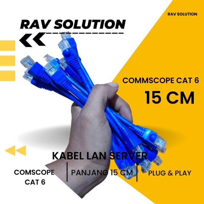 Server LAN Cable 15cm COMMSCOPE CAT 6 | Shopee Philippines