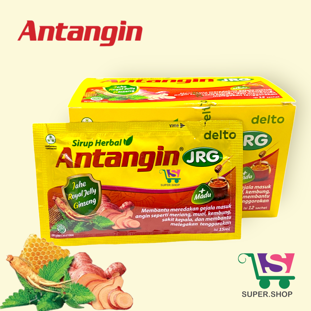 Antangin LIQUID Herbal Syrup JRG Ginger Royal Jelly Ginseng Honey (12 ...