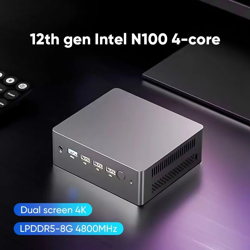 Mini Pc N9N N100 Intel Alderlake Gen12 8GB DDR5 256GB SSD Windows 11 ...