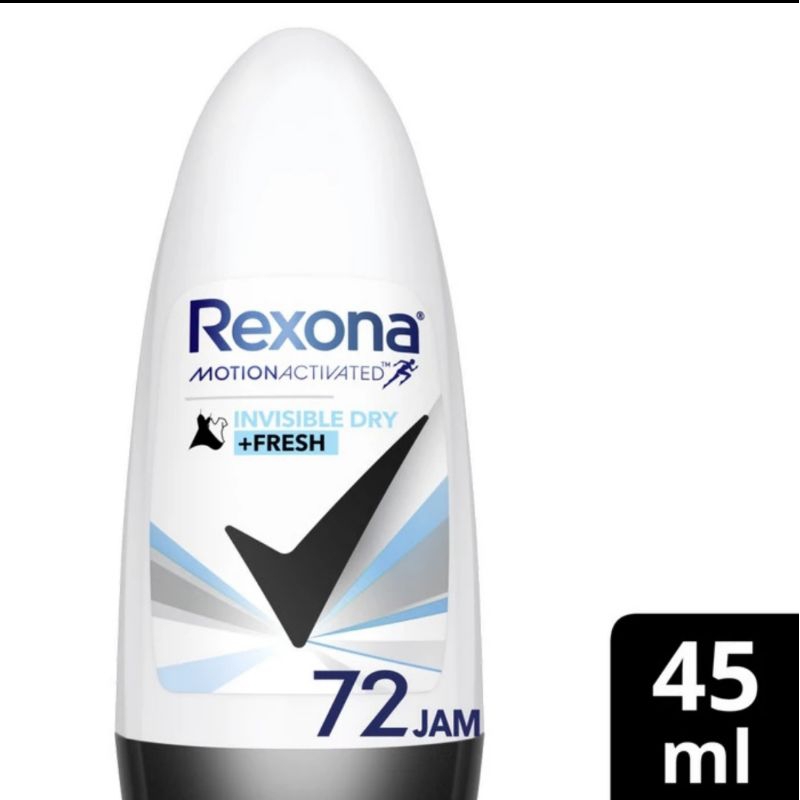 Rexona Motion Activated Invisible Dry + Fresh 45ml | Shopee Philippines