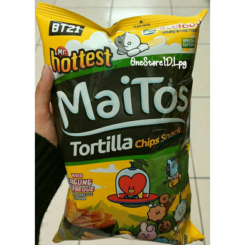 Maitos Tortilla Special BT21 BBQ Corn Flavor 140gr | Shopee Philippines