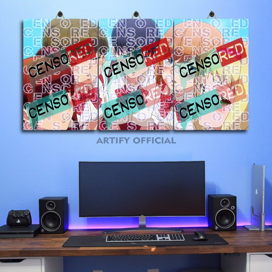 AESTHETIC ROOM POSTER WAIFU KAWAII ELISA TACHIBANA 60X30 MULTIPANEL ...