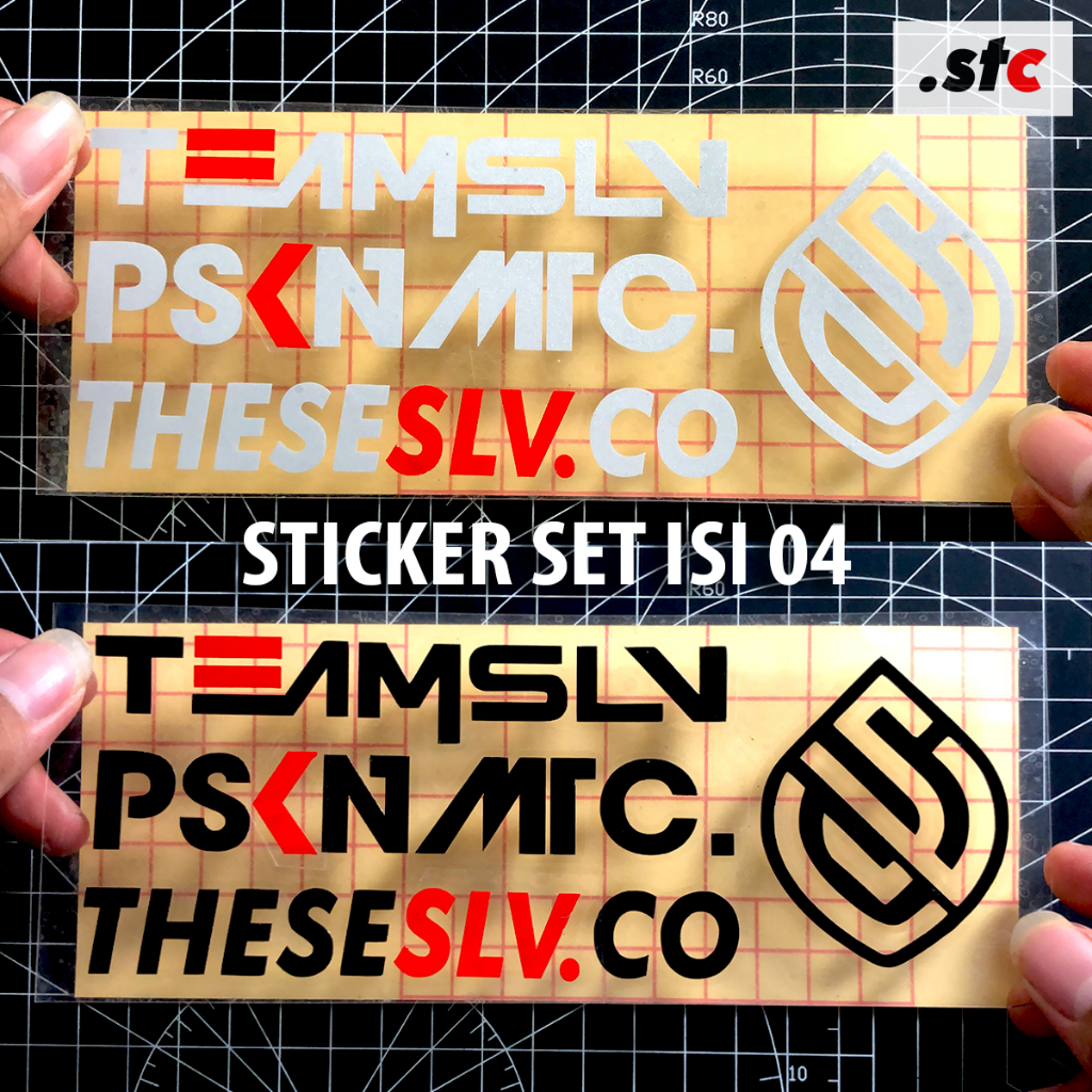 04 Sticker Set Cutting TEAM SLV PSKN MTC These Slv | Automatic Cutting ...