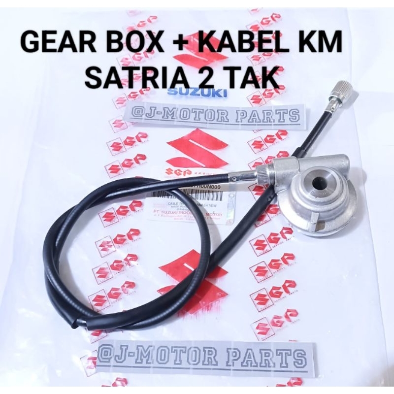 Kilometer CABLE (21D) + GIR BOX GEAR BOK SPEEDOMETER SATRIA 2 STROKE ...
