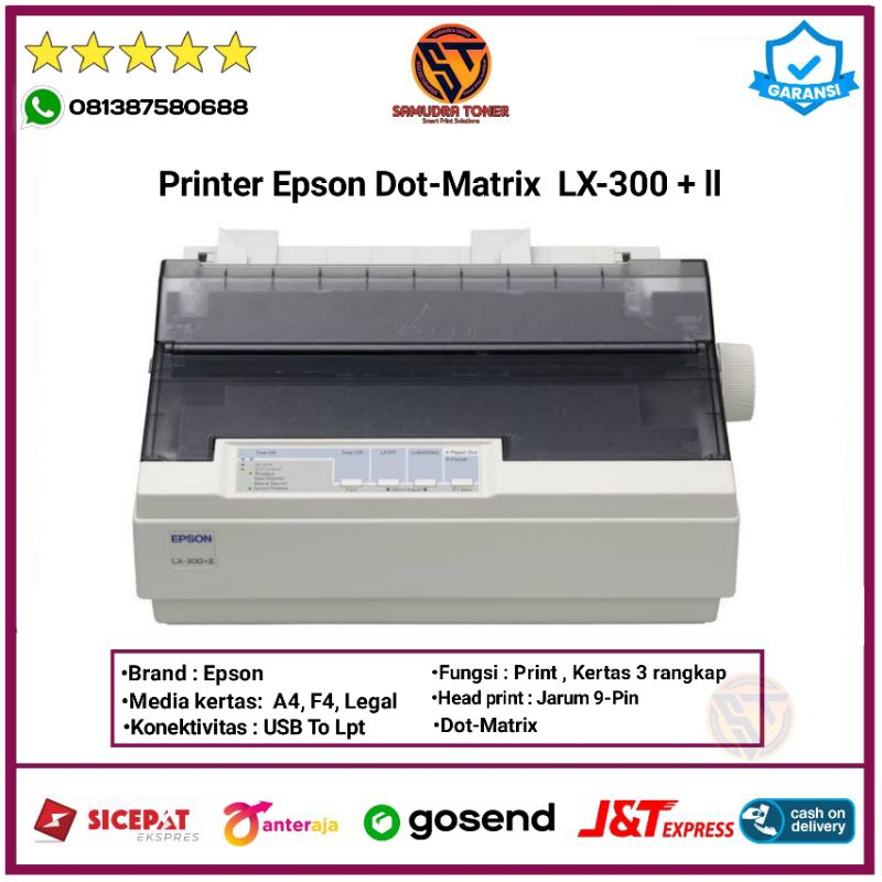 Epson Dot-Matrix LX-300 Printer +ll 3d Paper | Shopee Philippines