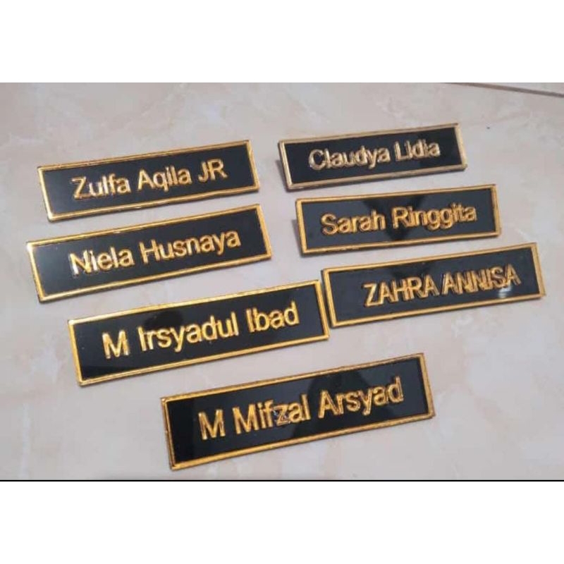 Embossed name tag/3d chest name/embossed chest name | Shopee Philippines