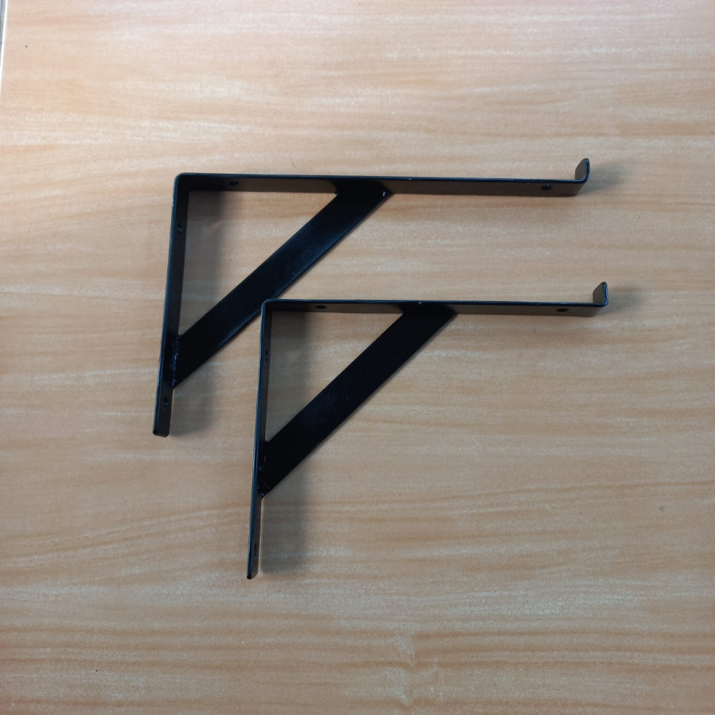 SIKU KAYU Wall Shelf Bracket Elbow Iron Shelf Model A Horn Plate Strip ...