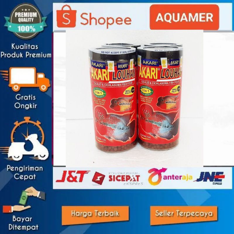 AKARI LOUHAN lohan fish food 3 in 1 lohan fish pellet feed 3 in 1 ...