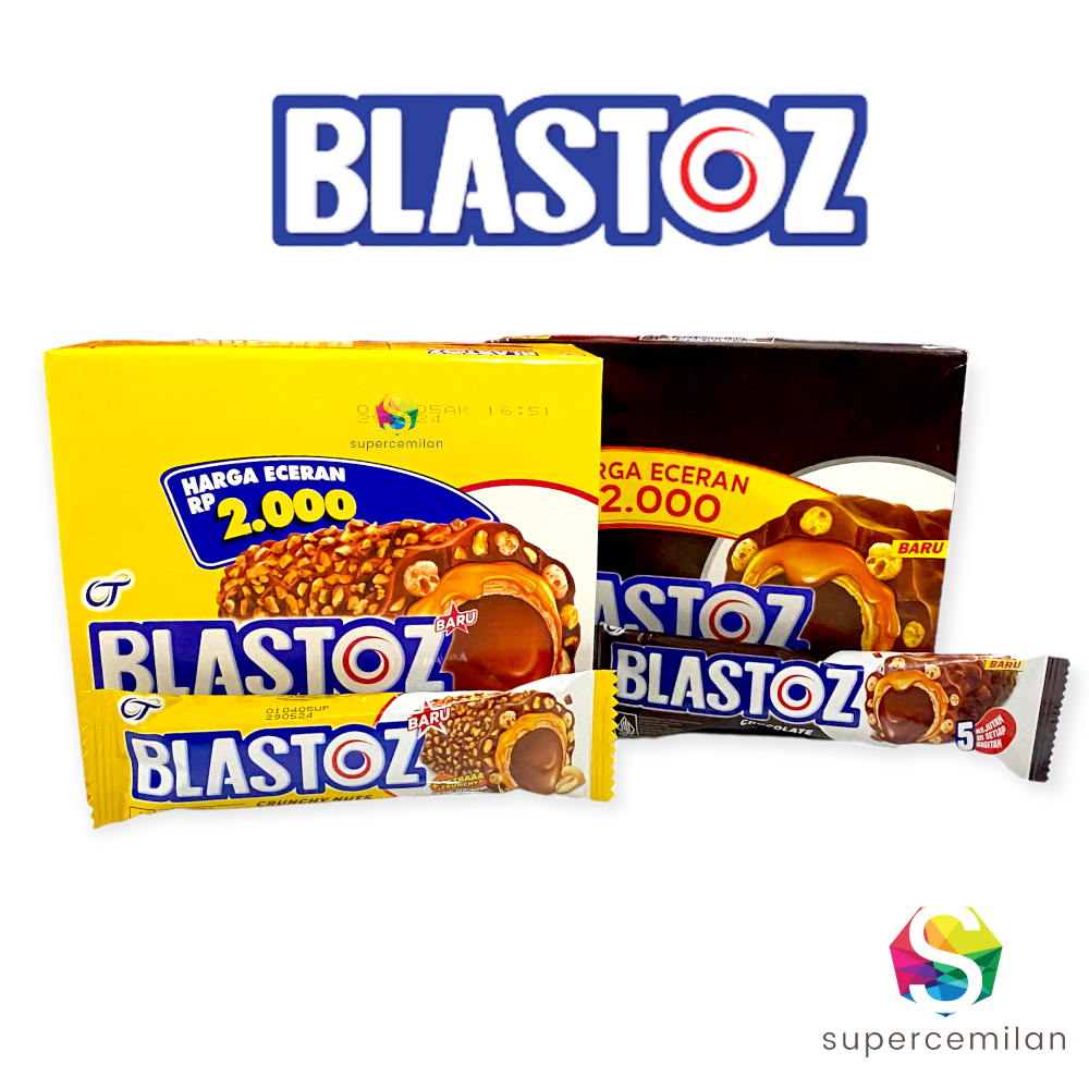 Blastoz Wafer Roll Chocolate Crispy / Crunchy Nuts PACK (Contains 12 ...