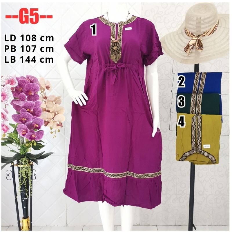 Sultan Lace Arabic Daster / Thick Premium Rayon Dress / Busui G5 Front ...