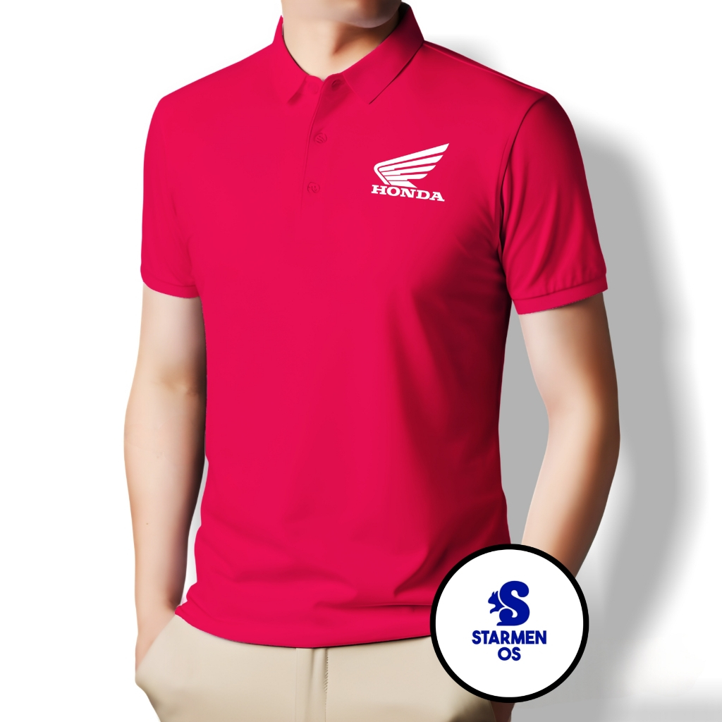Wangki Polo T-Shirt Men's Plain Collar HONDA Logo (20 COLORS) Part 2 ...