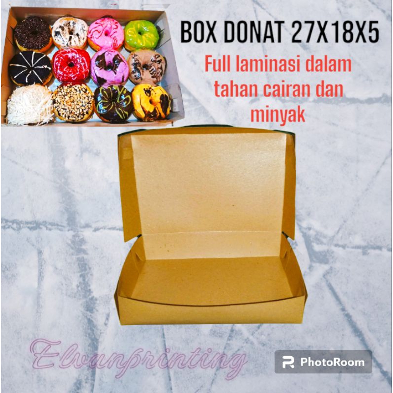 Donut box, potato donut packaging, 27x18x5 donut container box, lots of ...