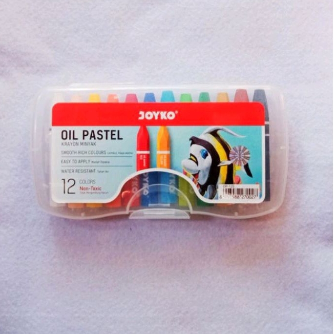 Joyko Oil Pastel Crayons 12 colors (Oilpastel Joyko) | Shopee Philippines