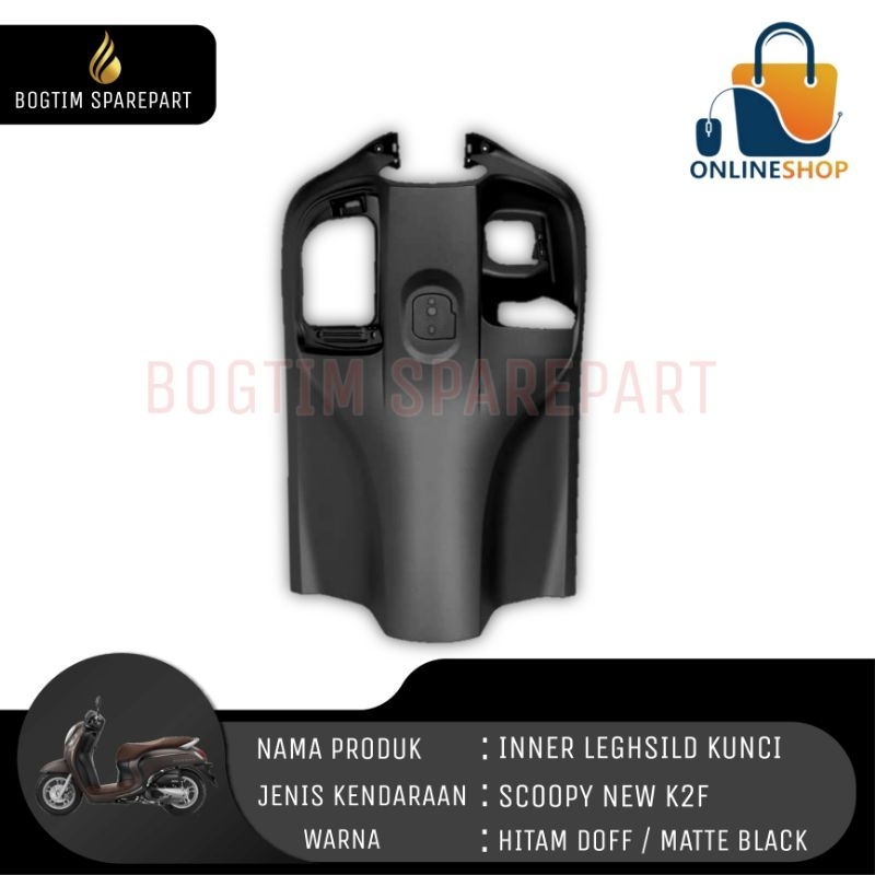 HITAM Cover inner dashboard deck ignition key scoopy new fi esp 2021 ...