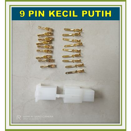 PUTIH Small WHITE SKUN 9 PIN CABLE SOCKET / SMALL SKUN 9 PIN CABLE ...