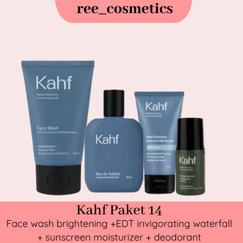 Kahf Men's Complete Package | Complete Men's Kahf Skincare | Shopee ...