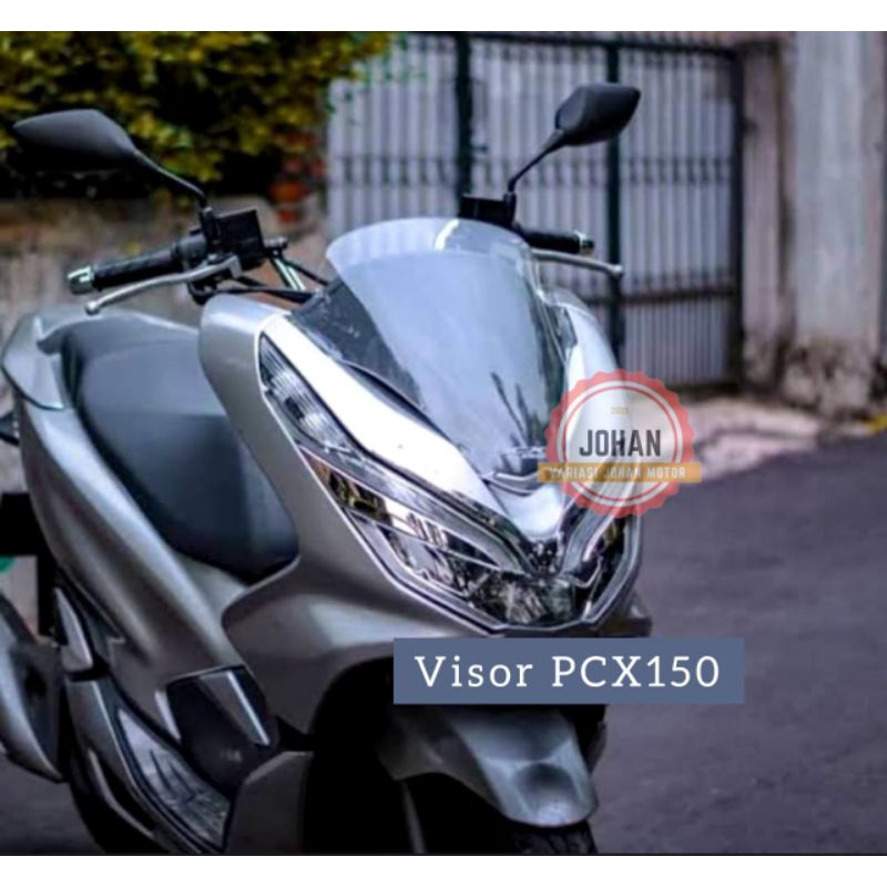 Pcx 150/160 Visor short model clear smoke Wingshield smoke clear ...