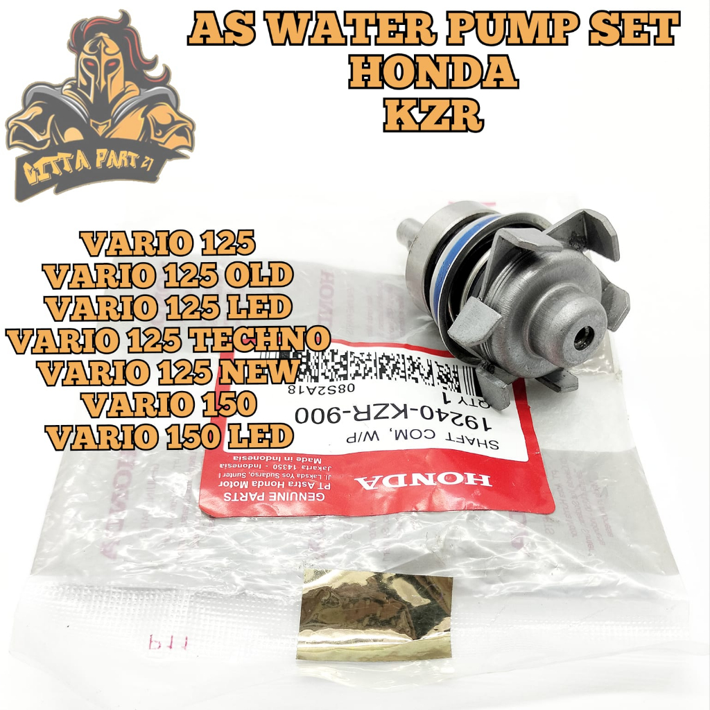 AS WATER PUMP SET COMPLETE HONDA KZR ORIGINAL QUALITY ORIGINAL HONDA ...
