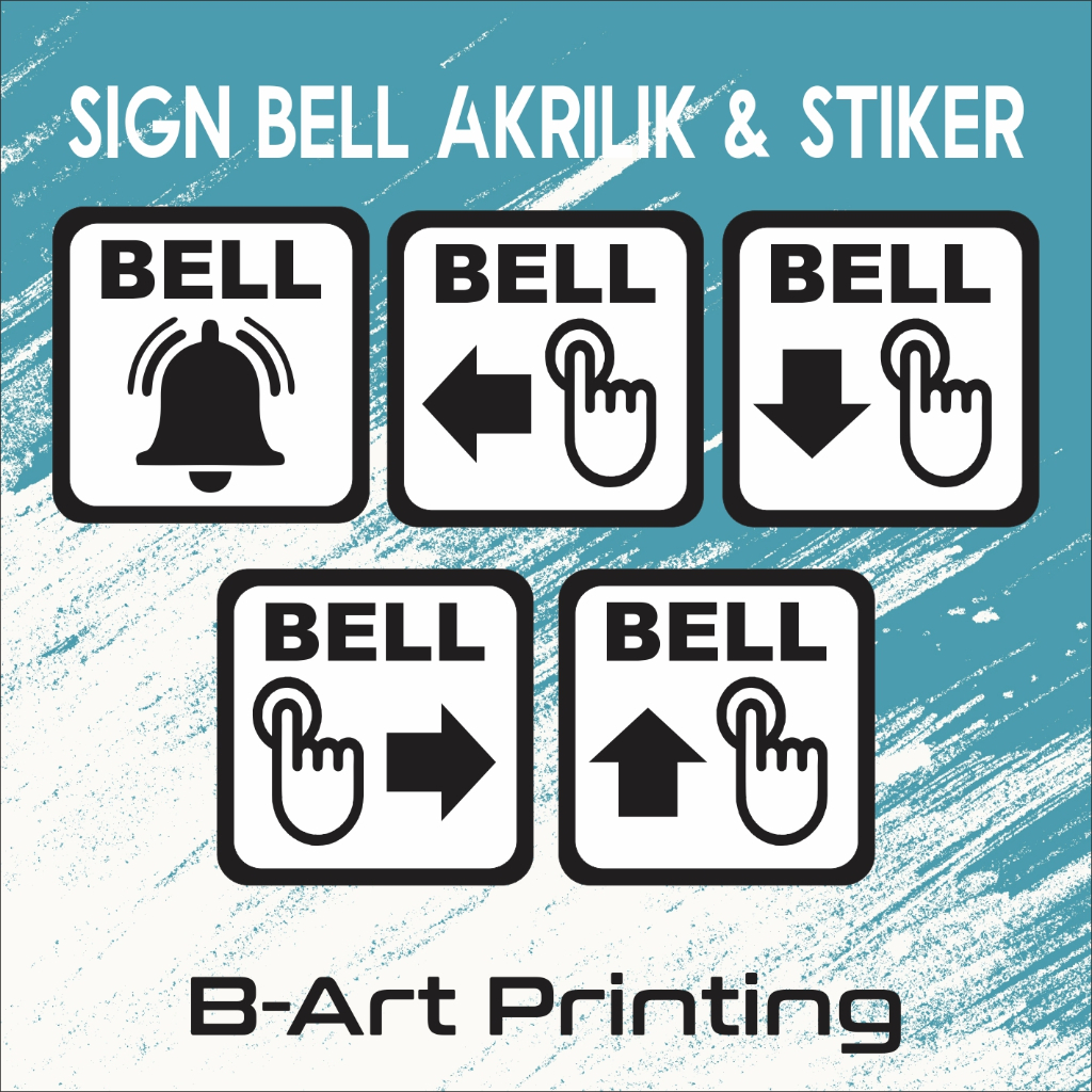 Bell ACRYLIC Sign ACRYLIC Nameplate And "BELL" Paste Sticker - Signage ...