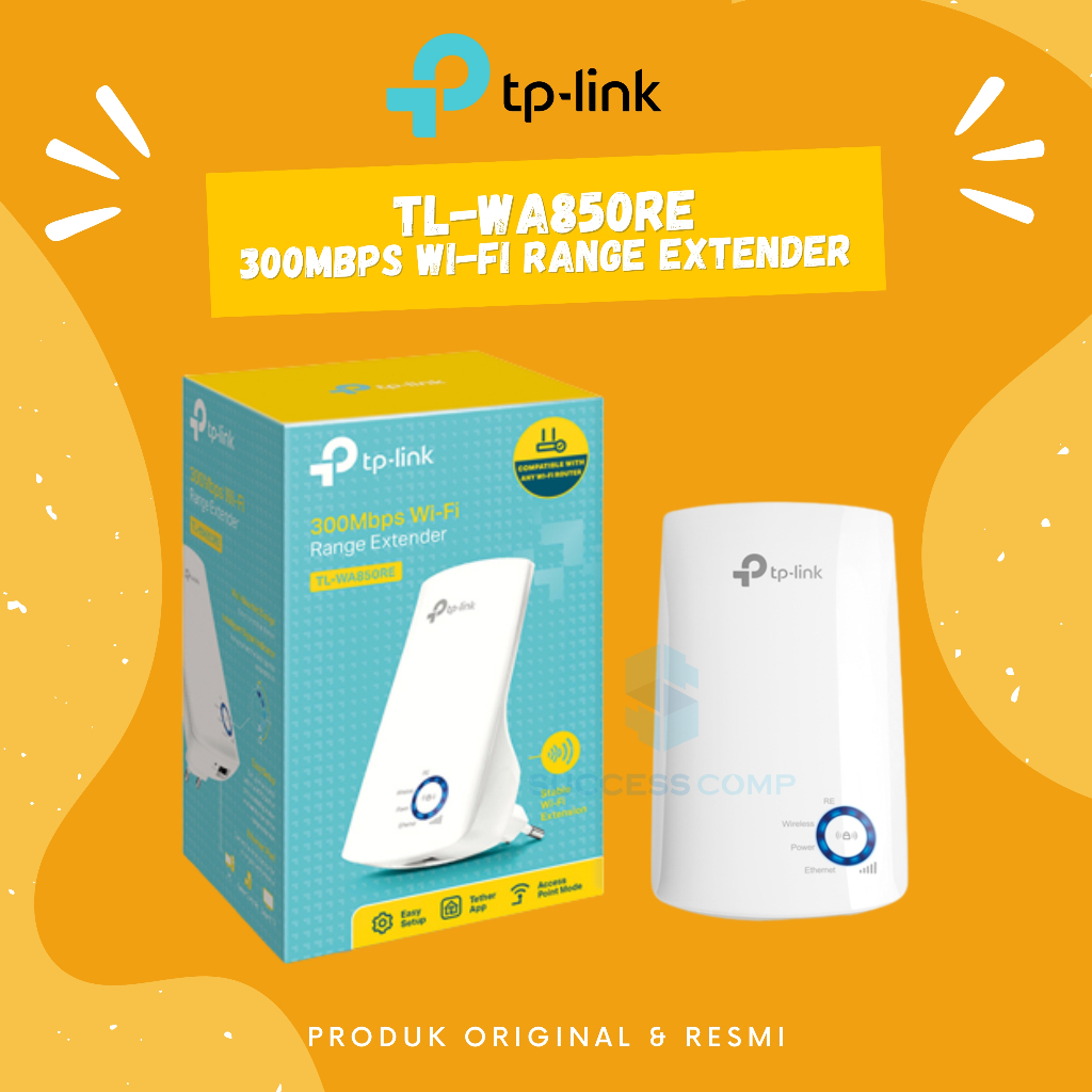 Tp-link TL-WA850RE 300Mbps Wi-Fi Range Extender TP LINK WA850RE ...