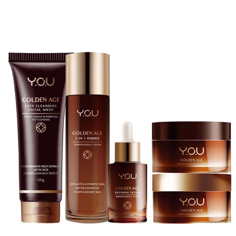 You Golden Age Series (Serum/Facial wash/2in1 Essence/Day Cream/ Night ...