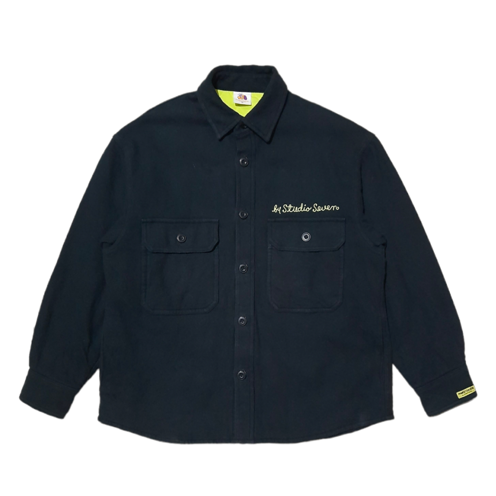 KEMEJA GU Uniqlo x Studio Seven x Honest College Quilted Shirt Shirt ...