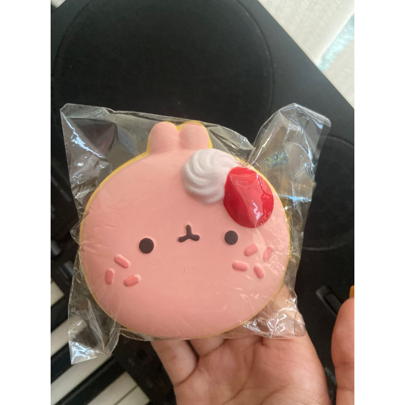 Molang strawberry pink cookies squishy (Unit) | Shopee Philippines