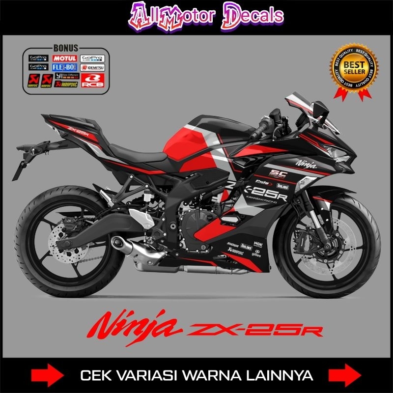 Ninja Zx25R Livery Sc Project Striping / Kawasaki Ninja Fi Zx25R Decal ...