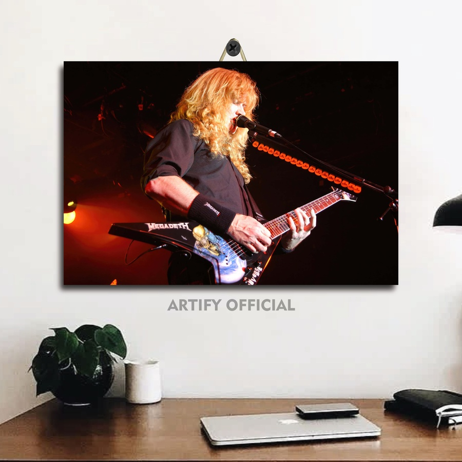 MEGADETH BAND MEMBER ROOM DECORATION 20X30 MEGADETH METAL BAND WOODEN ...