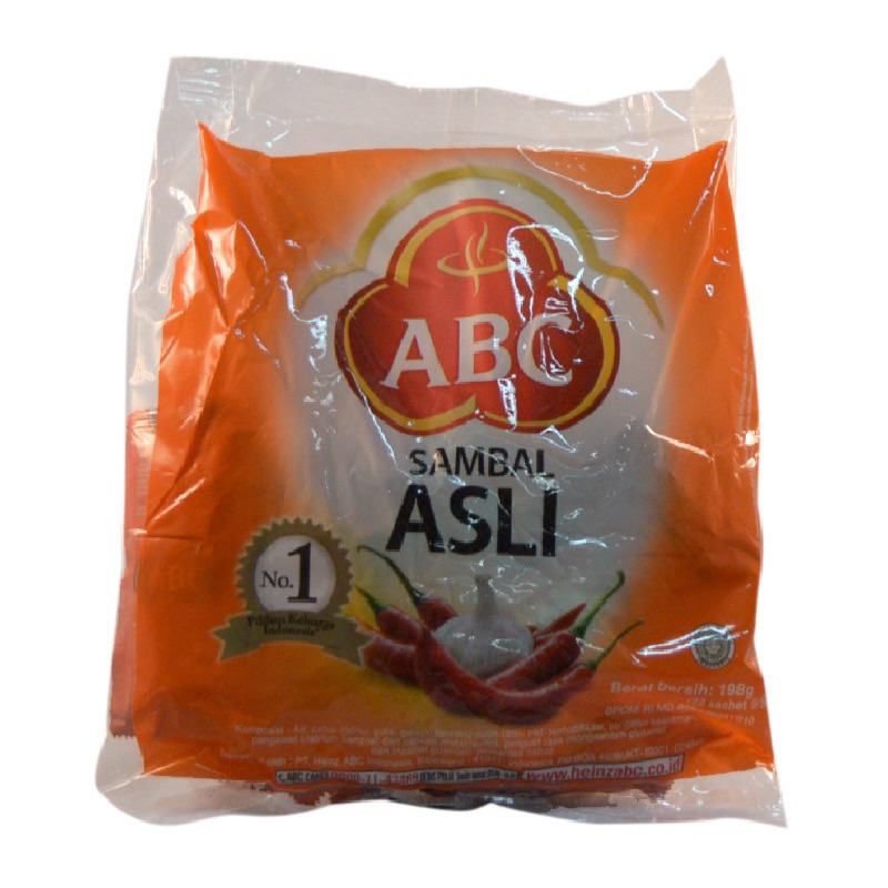 Abc sambal Original sachet 9gr | Shopee Philippines