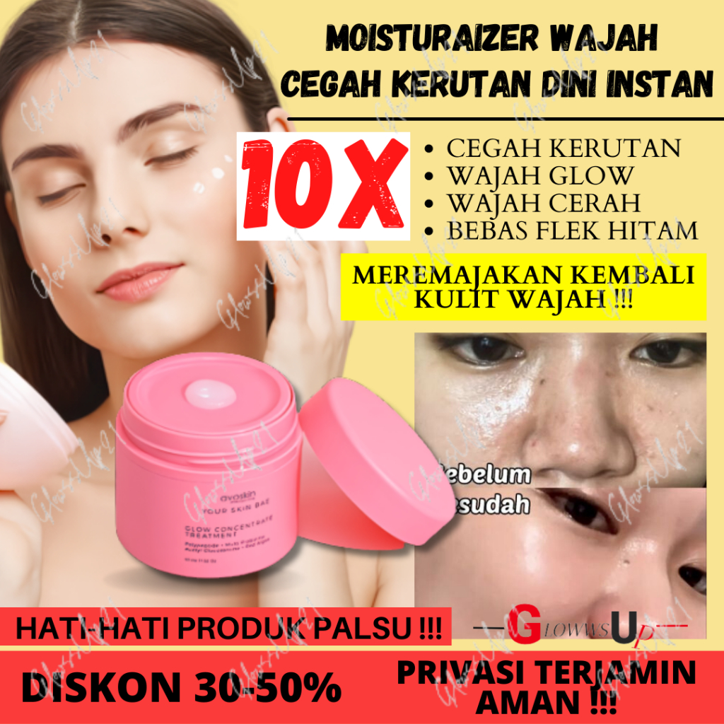 Avoskin YSB Glow Concentrate Polypeptide + Microbiome + A Facial Moisturizer Glucosamine Facial ...