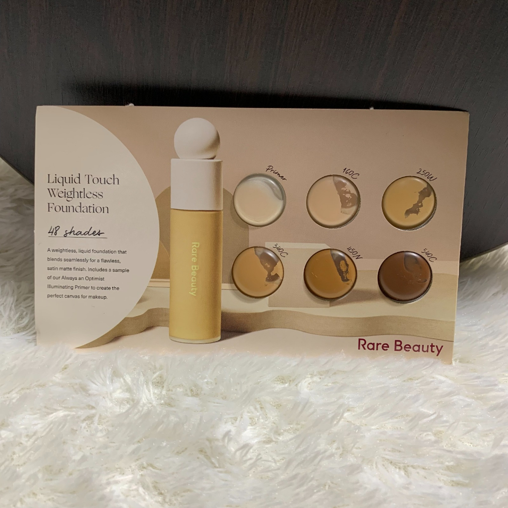 Rare BEAUTY LIQUID TOUCH FOUNDATION - 6 SHADES SAMPLE | Shopee Philippines