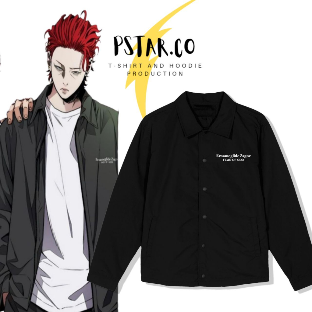 Vinny Hong Fear Of God Outfit Manhwa Windbreaker Jacket | Shopee ...