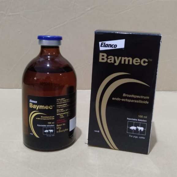 Baymec Animal Fungus Injection Medicine 100ml Demodex, Scabies ...
