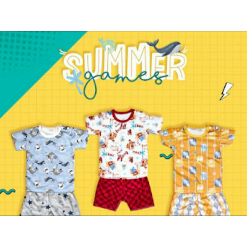 Libby Short Oblong Suit With Sumer Games Motif (1 Set) | Shopee Philippines