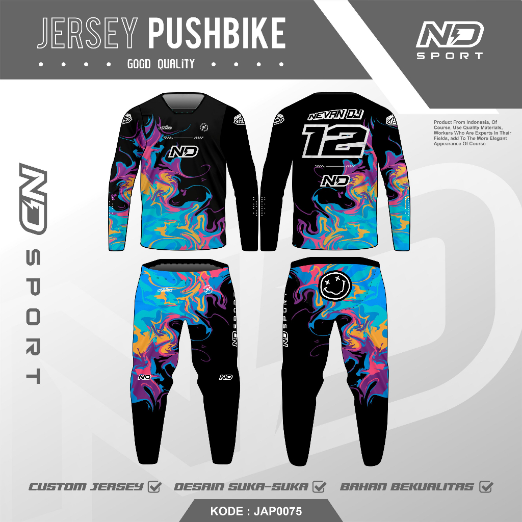 Custom PUSH Bike Jersey SET / CHILDREN'S SPORTS CLOTHING / Bicycle ...