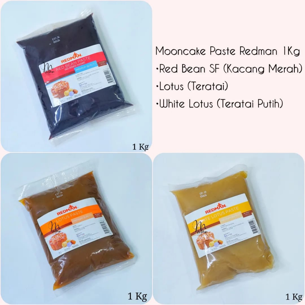 Mooncake paste Redman 1kg/Mooncake paste/Mooncake Filling | Shopee ...