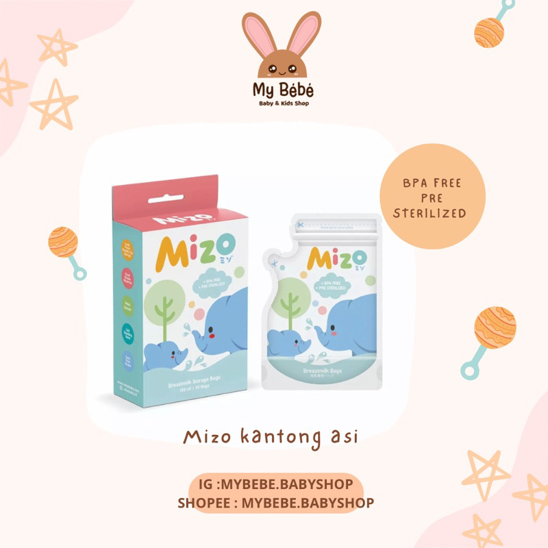 Mybebe-mizo Breast Milk Storage Bags with Heat Sensor - 120ml | Shopee ...