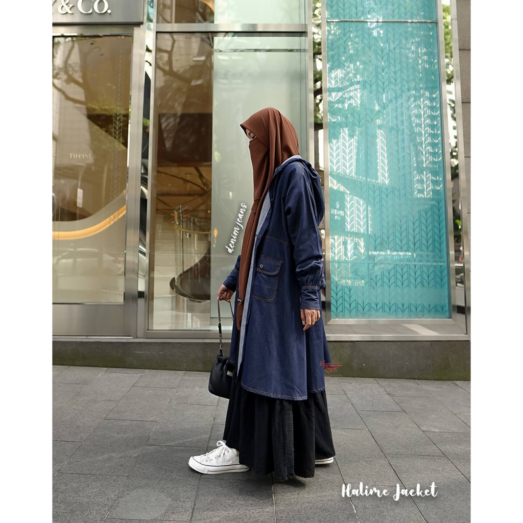 Halime Jacket by Khumaira Syari | Muslim Women's Oversized Outer Jacket ...
