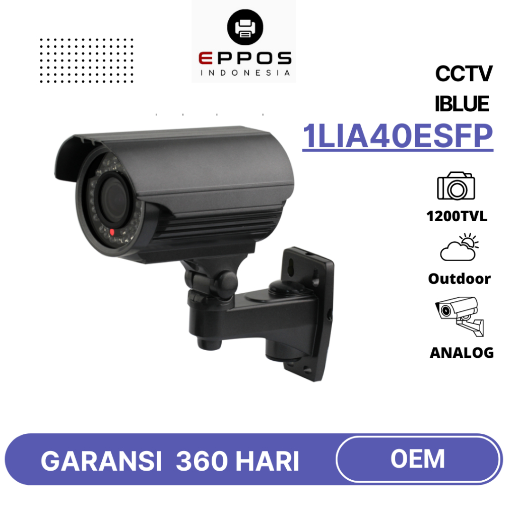Iblue Outdoor CCTV Camera SONY 720P 1200TVL 42IR - 1LIA40ESFP | Shopee ...