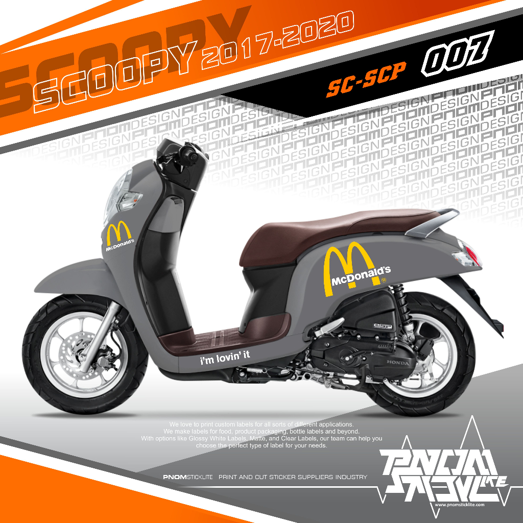 Cutting Stickers Striping McDonald's 2017 2018 2019 2020 2021 2022 SC ...