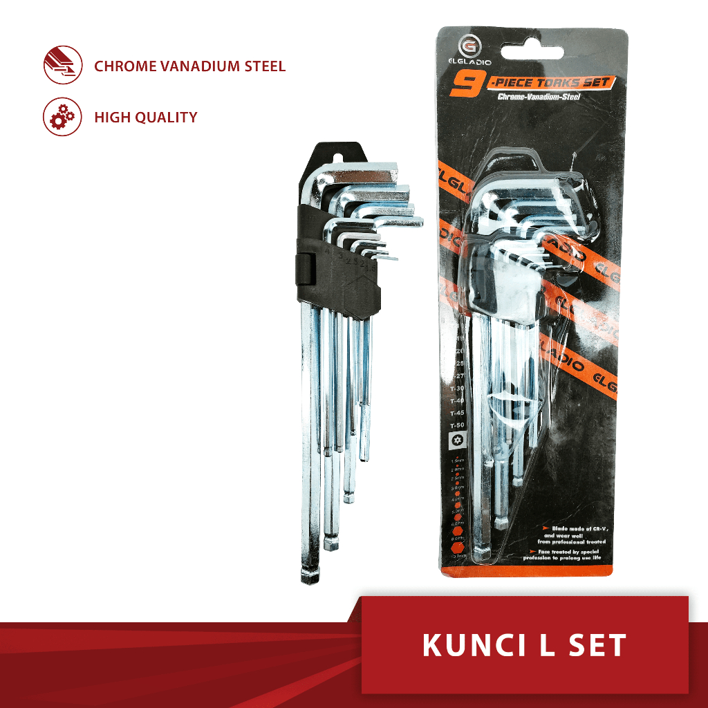 L Key Set Hex Ballpoint Length CRV 1,5-10mm | Shopee Philippines