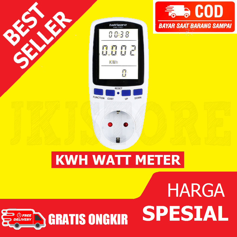 KWH WATT Digital Meter Home Electricity Cost Current Meter Voltmeter ...