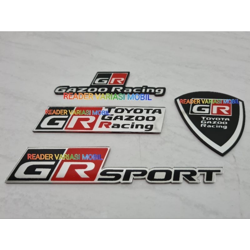Emblem Logo Writing GR TOYOTA GAZOO RACING GR SPORT GR GAZOO RACING ...