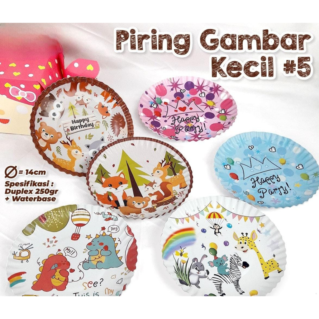 Disposable Paper Plates | Small Picture Plate 5 | Disposable Party ...