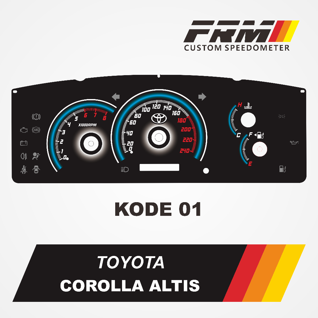 Custom Speedometer Panel custom speedometer board for toyota Corolla ...